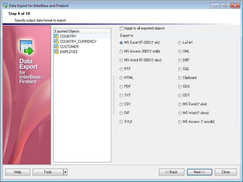 SQL Management Studio for InterBase/Firebird | Features | SQLManager
